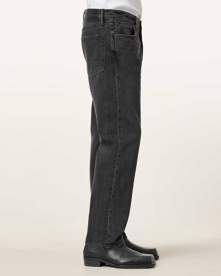 Reid Straight Fit Denim Jeans Black | ALLSAINTS US